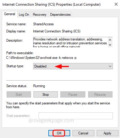 How To Disable Internet Connection Sharing In Windows