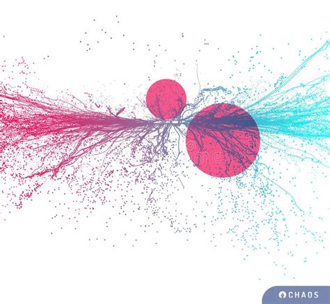Point Explode Array With Dynamic Emitted Particles 3d Technology