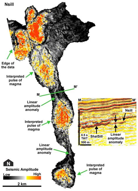 93 Seismic Amplitude Map Of Nsill And Representative Profile Of A