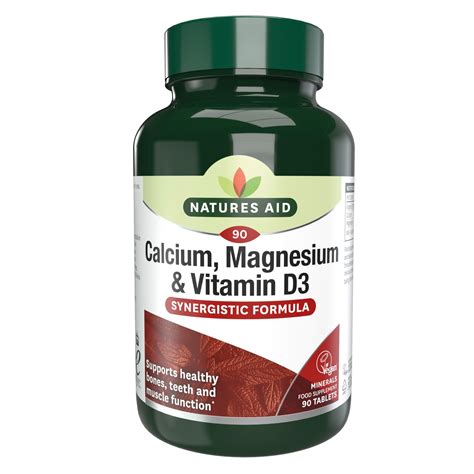 Calcium Magnesium Zinc With Vitamin D3 B12 1000mg 120 Tablets 1 Bottle
