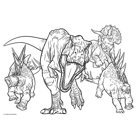 Jurassic World Kleurplaat Dinosaurus Mewarna Dinosaurus Kleurplaat My