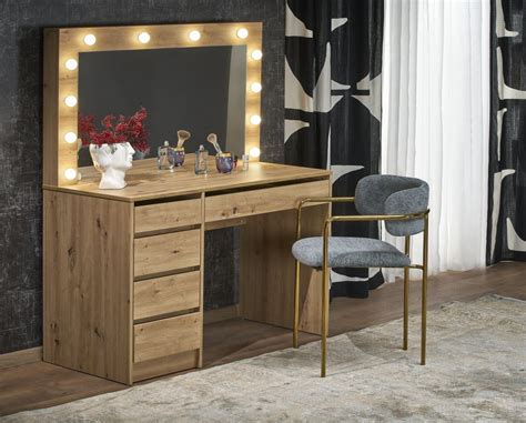 Toaletný stolík HOLLYWOOD XL Dub artisan - Písacie stoly Ha
