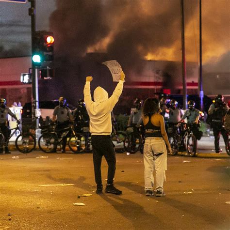 Photos George Floyd Protests Escalate In Minneapolis As Buildings Set