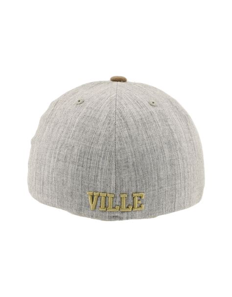 First Class Hat With M Sword Grey With Tan Millersville University Store
