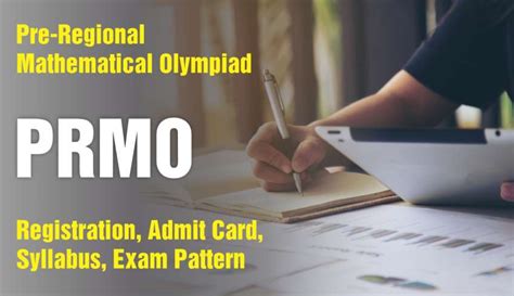 Pre Regional Mathematics Olympiad Prmo 2025 26 Registration