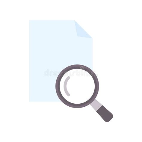 Document Finding Icon Document With Magnifying Glass Search File