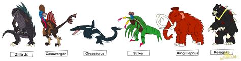 Atomic Breath Godzilla And Zilla Jr Vector By Lordshrekzilla20 On