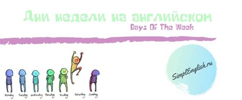 Дни недели на английском языке с переводом и произношением Английский