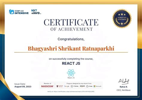Bhagyashri Ratnaparkhi On Linkedin Nxtwave Ccbp Ccbpian Coder