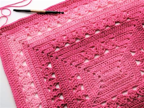 Lunar Crossings Rectangle Blanket Free Crochet Pattern Crochetkim™