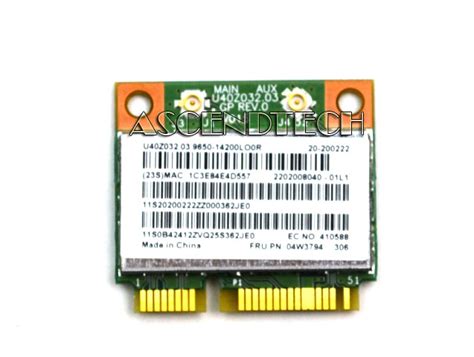 BCM943142HM 04W3836 | Broadcom WiFi Card BCM943142HM 04W3836