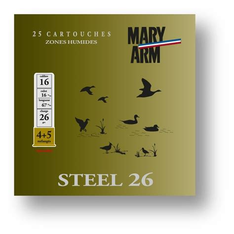 Cartouche Mary Arm Steel Cal G Acier Et Substituts Cal Made In Chasse
