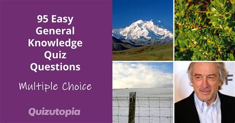95 Fun Easy Quiz Questions And Answers Quizutopia
