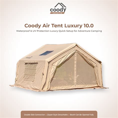 Jual Coody Premium Air Tent Luxury 100 M² Beige Tenda Inflatable