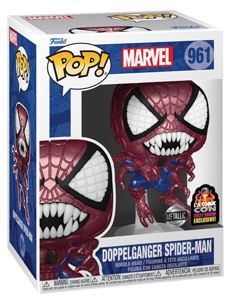Funko Pop Marvel Spider Man Doppelganger Spider Man Metallic Limited Edition La Comic Con