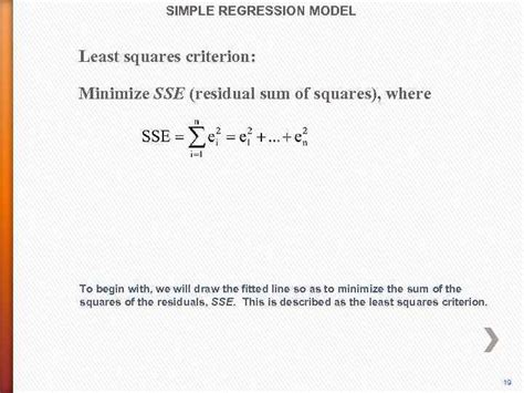 SIMPLE REGRESSION MODEL The Nature Of The