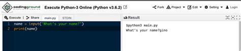 why do some online python compilers not allow me to enter an input