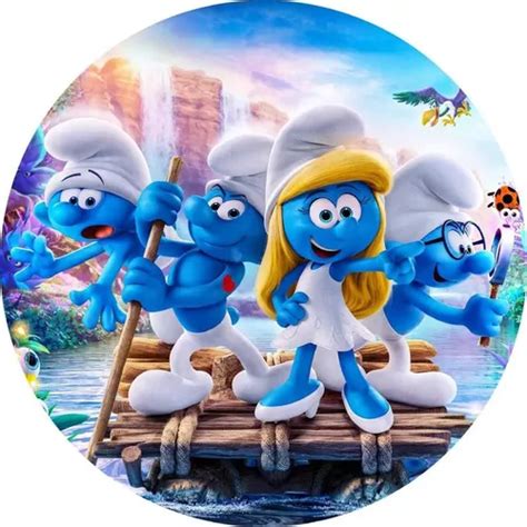 40 Adesivos Tags Smurf 35cm Mercadolivre