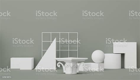 제품 및 화장품 프레젠테이션을 위한 3d 렌더링 디스플레이 연단 광고를위한 최소한의 장면 웹 배너와 모형에 대한 추상적인 깨끗한 배경 단순한 기하학적 모양 0명에 대한 스톡