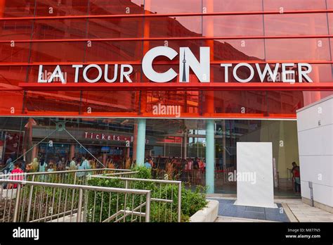 CN Tower A Concrete Communications And Observation Tower In Downtown Toronto Ontario