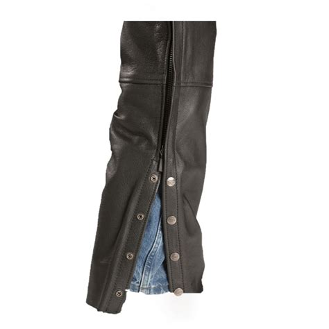 Men Real Leather Chaps With Detachable C Piece Bikers Leather Chaps
