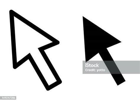 Two Types Of Computer Mouse Cursors向量圖形及更多互聯網圖片 互聯網 個人電腦 剪貼畫 Istock