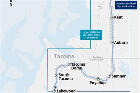 Sounder Commuter Rail Map Collen Catherine