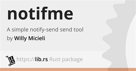 notifme Rust 开发工具 Lib rs Rust 包仓库