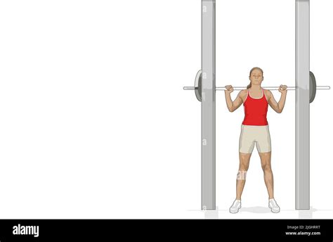 Barbell Jump Squat Hold Barbell Across Upper Back Feet Wider Than
