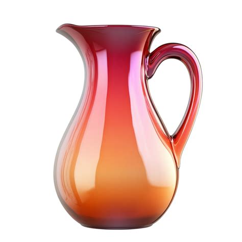 Elegant Glass Pitcher With Gradient Colors 57350688 Png