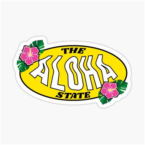Aloha Sticker For Sale By Keepitheavenly Redbubble
