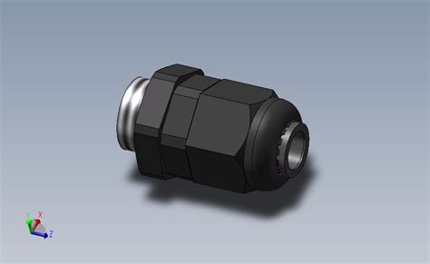 PG7电缆防水接头 SOLIDWORKS 2013 模型图纸下载 懒石网