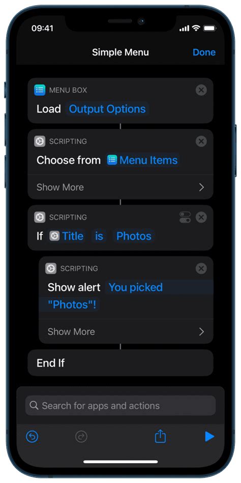 Getting Started Menu Box