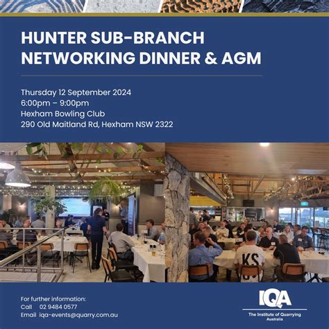 The Institute Of Quarrying Australia Iqa On Linkedin Nswbranchevent Quarrynight Networking