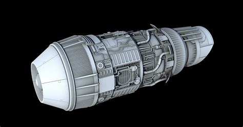 Sci Fi Engine Pack 3d Model Cgtrader