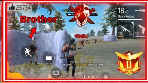 MY 6 YEARS OLD BROTHER PLAYING FREE FIRE WITH ME!! - YouTube