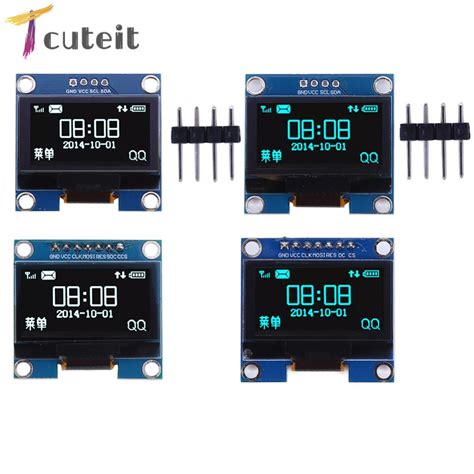 โมดูลไดร์ฟ Lcd Oled 1 3 นิ้ว 128x64 Ssh1106 สําหรับ Arduino Raspberry