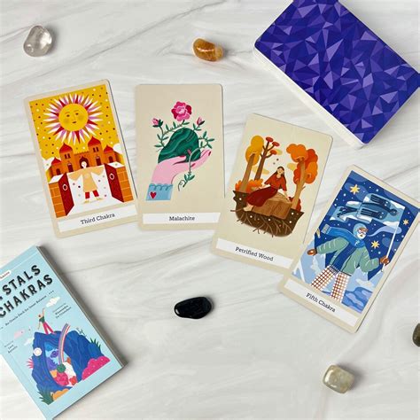 Crystals Chakras Oracle Deck This Oracle Divination Set Has Oracle Cards And Guidebook Etsy