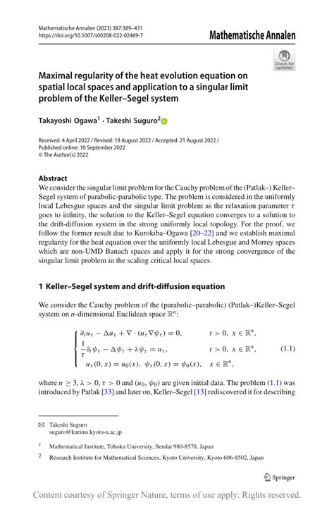 Pdf Maximal Regularity Of The Heat Evolution Equation On Spatial