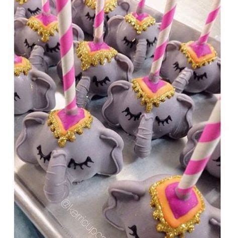 Elephant Cake Pops By Kerricupcake Elephant Cake Pops Elephant