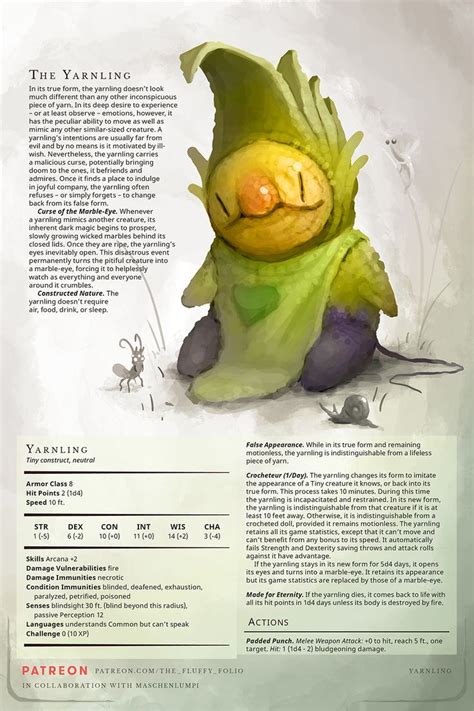 The Fluffy Folio Is Creating Homebrew Monsters Items For Your