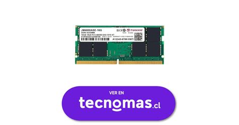 Tecnomas Cl Transcend Jm4800ase 16g 1 X 16 Gb So Dimm Ddr5 4800
