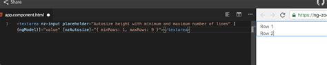 Textarea Nzautosize Not Working · Issue 2646 · Ng Zorrong Zorro Antd