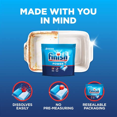 Finish Power Dishwasher Pods No Pre Rinse Dishwasher