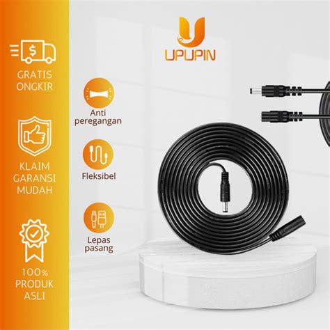 Promo Koneksi Kabel Ekstensi Cctv Kabel Daya Dc Kabel Ekstensi Cctv 5 Meter Kota