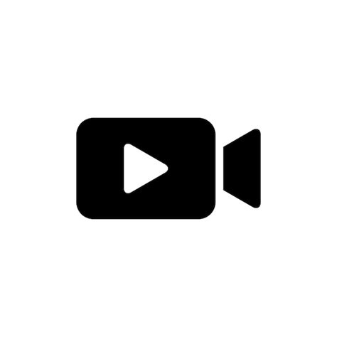 Premium Vector Black Video Icon Vector Isolated On White Background