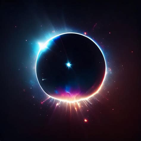 Premium Photo Lens Flare Cinematic Visual Light Effect On Black