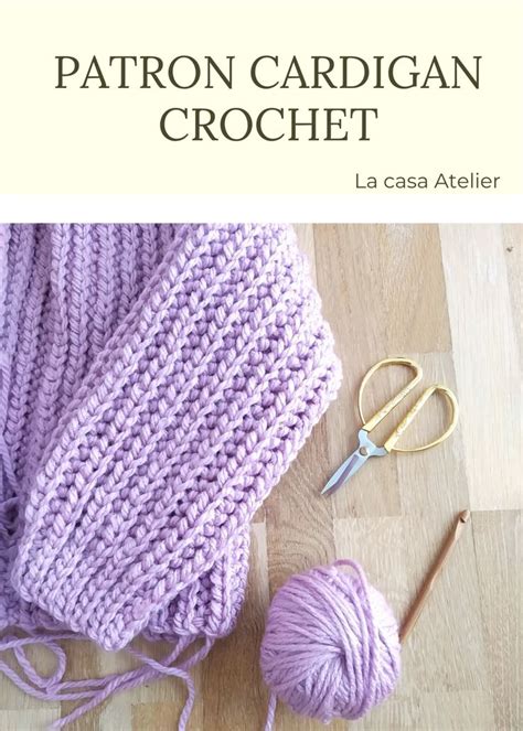 Patrón de Cardigan Crochet Fácil