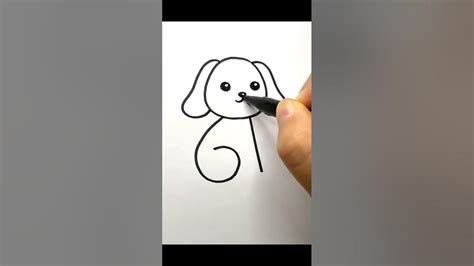 رسم كلب سهل تعليم الرسم Youtube