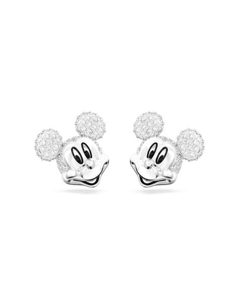 Swarovski Disney Mickey Mouse Stud Earrings In Metallic Lyst